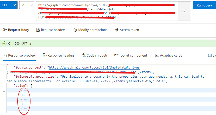 Microsoft Graph - Filtering not working on OneDrive Files - Microsoft Q&A