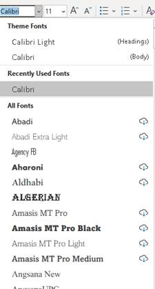 Office 365 Fonts - Microsoft Q&A
