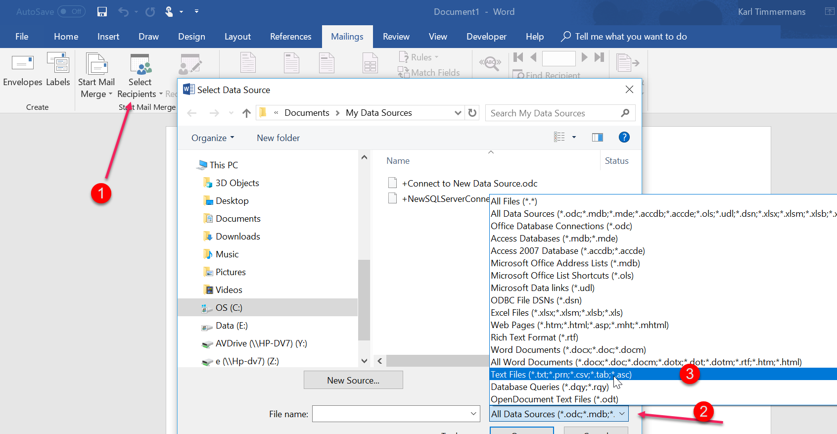 Exporting .csv from DOS program to use in Word Document? - Microsoft Q&A
