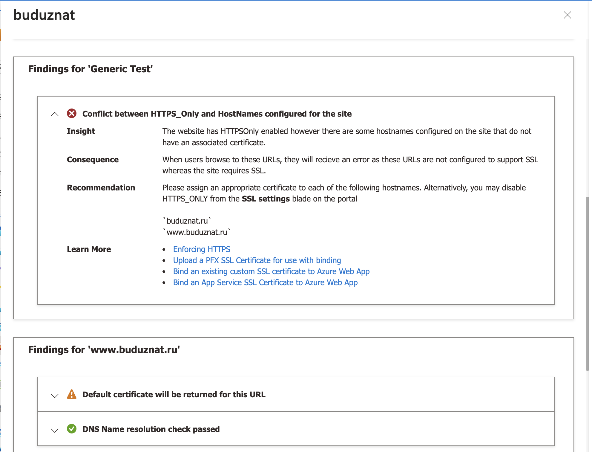 Error Adding Managed Certificate to App Service - Microsoft Q&A