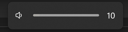Volume and brightness slider bars are missing when adjusting using ...