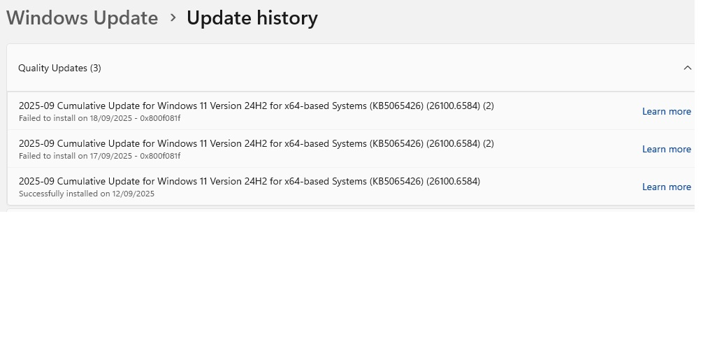 KB5065426 is causing problems - Microsoft Q&A