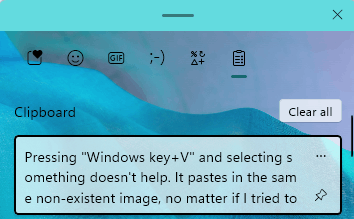 Clipboard not working correctly and pasting in a blank image ...