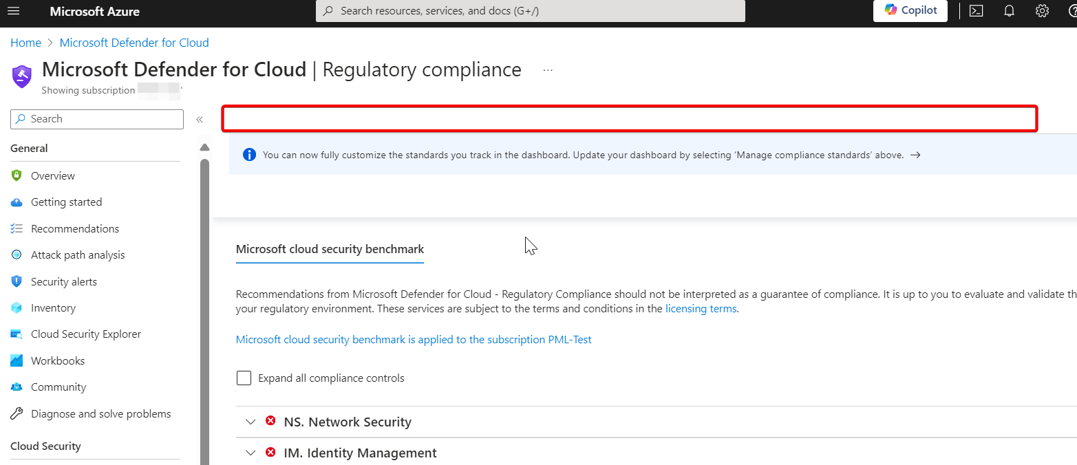 Blank pages or menu in Microsoft Defender for Cloud - Microsoft Q&A