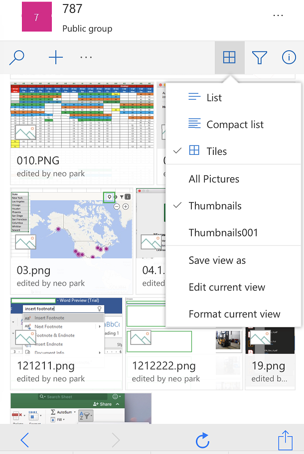 In the SharePoint app on iOS, thumbnails are not displayed for picture libraries - Microsoft Q&A