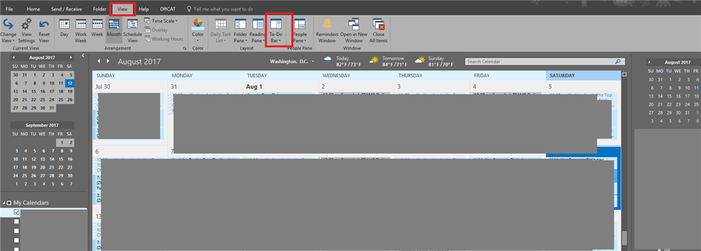 How to get rid of new right side panel in Outlook Calendar - Microsoft Q&A