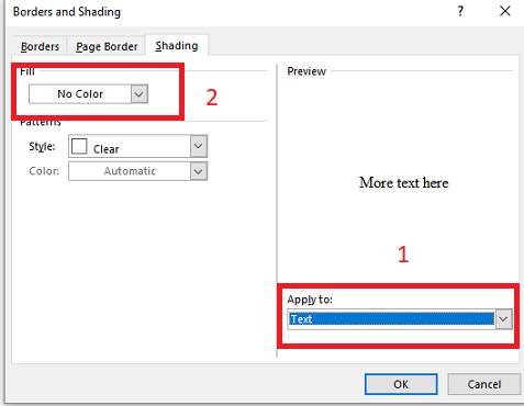 Removing purple highlight in copied Word doc - Microsoft Q&A