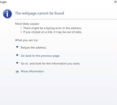 User gets page not found after adfs modal dialog - Microsoft Q&A
