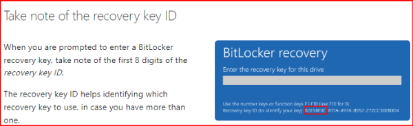 BitLocker recovery key issues - Microsoft Q&A