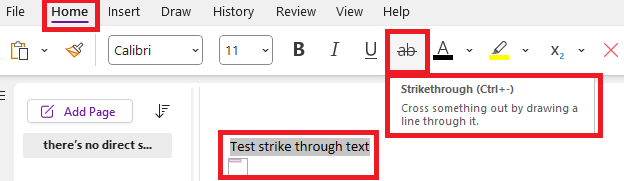 How to strike-through text in OneNote - Microsoft Q&A