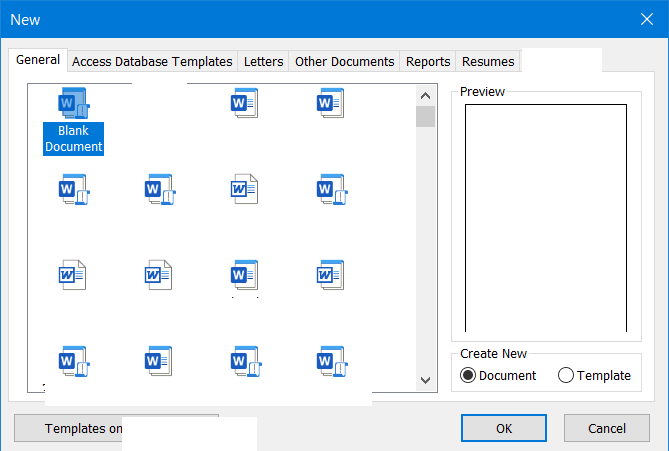 Why can I no longer access templates from Word? - Microsoft Q&A