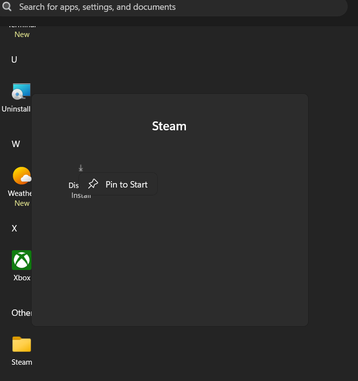 Empty Folder Pinned to Start - Microsoft Q&A