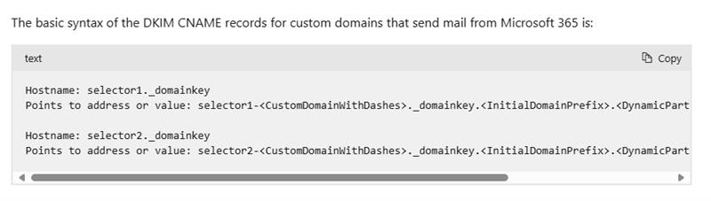 Issue with DKIM Records Not Enabling - Microsoft Q&A