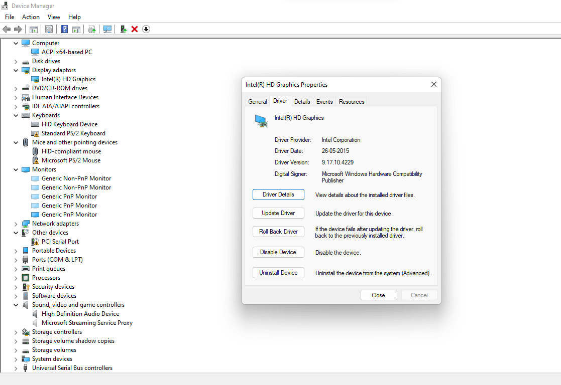 Help me to download right INTEL (R) display audio. - Microsoft Q&A