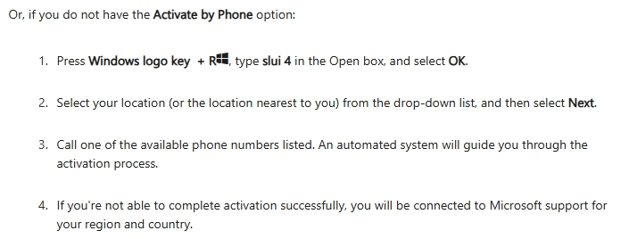 I have a installation id so can confirmation id for windows Activation ...