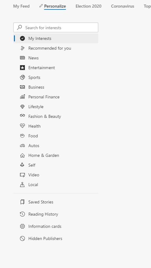 Microsoft edge cannot add personalized feed - Microsoft Q&A