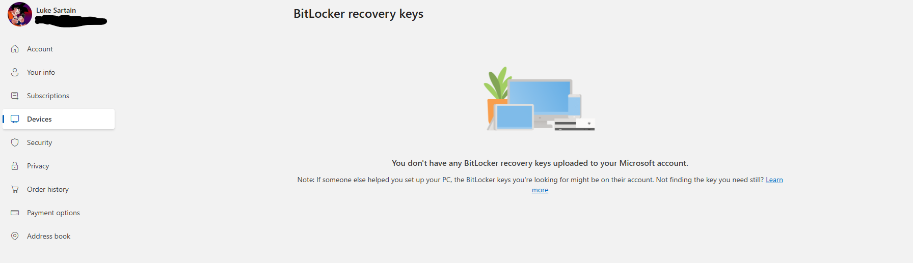 I am stuck on the BitLocker recovery key screen and cannot find a way ...