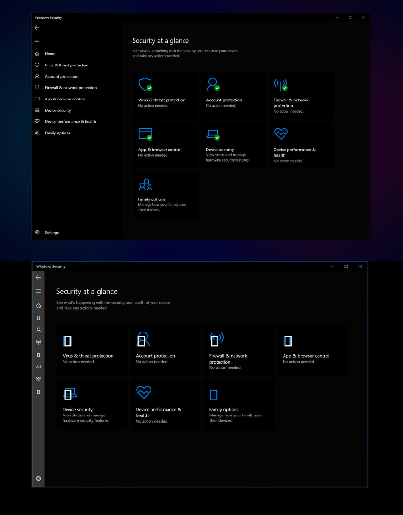 Windows Security App icons' badges are missing - Microsoft Q&A