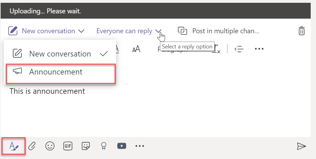 MS Teams Announcement Feature Missing - Microsoft Q&A