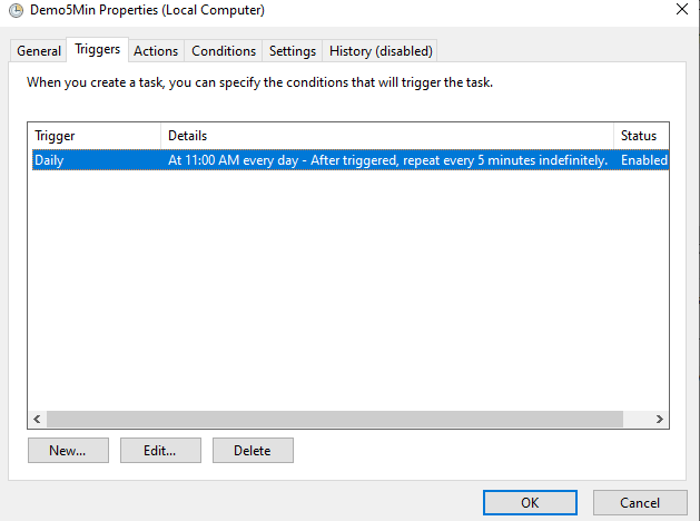 Windows 10 Task Scheduler Required Task Not Perfomed At Schedule Microsoft Qanda