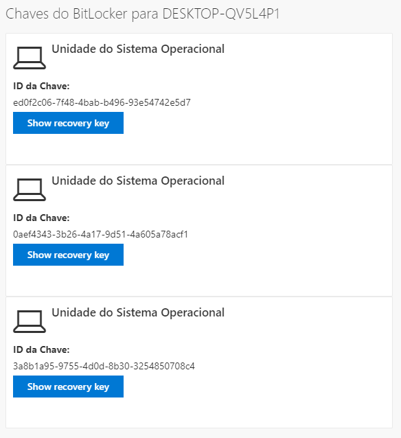 Bitlocker recovery help request - Microsoft Q&A