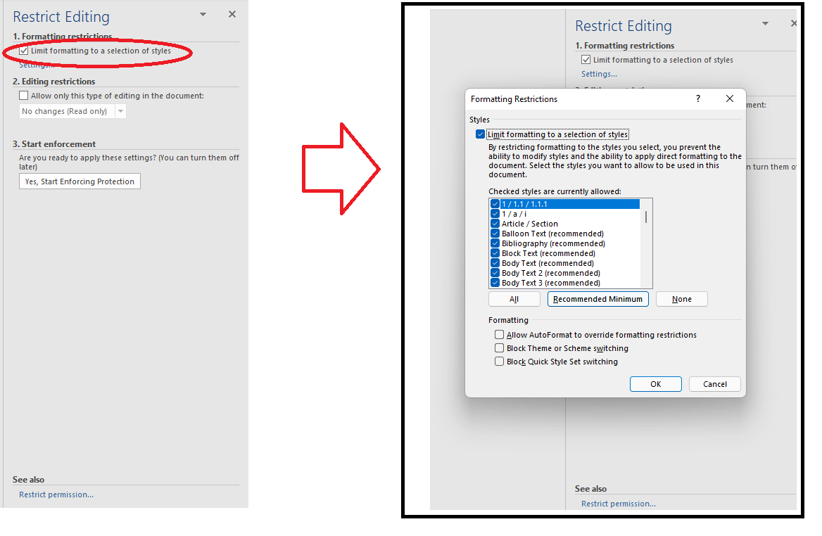 Restricted Editing not editing - Microsoft Q&A