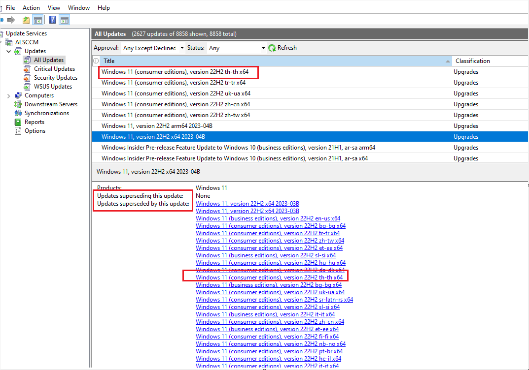 Windows 11 Feature Update 22H2 Superseded From Large Size Content ...