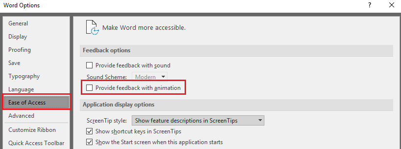 How can I disable new animations in Office 365 apps? - Microsoft Q&A