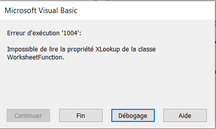 How to fix XLOOKUP bug in Macro - Microsoft Q&A