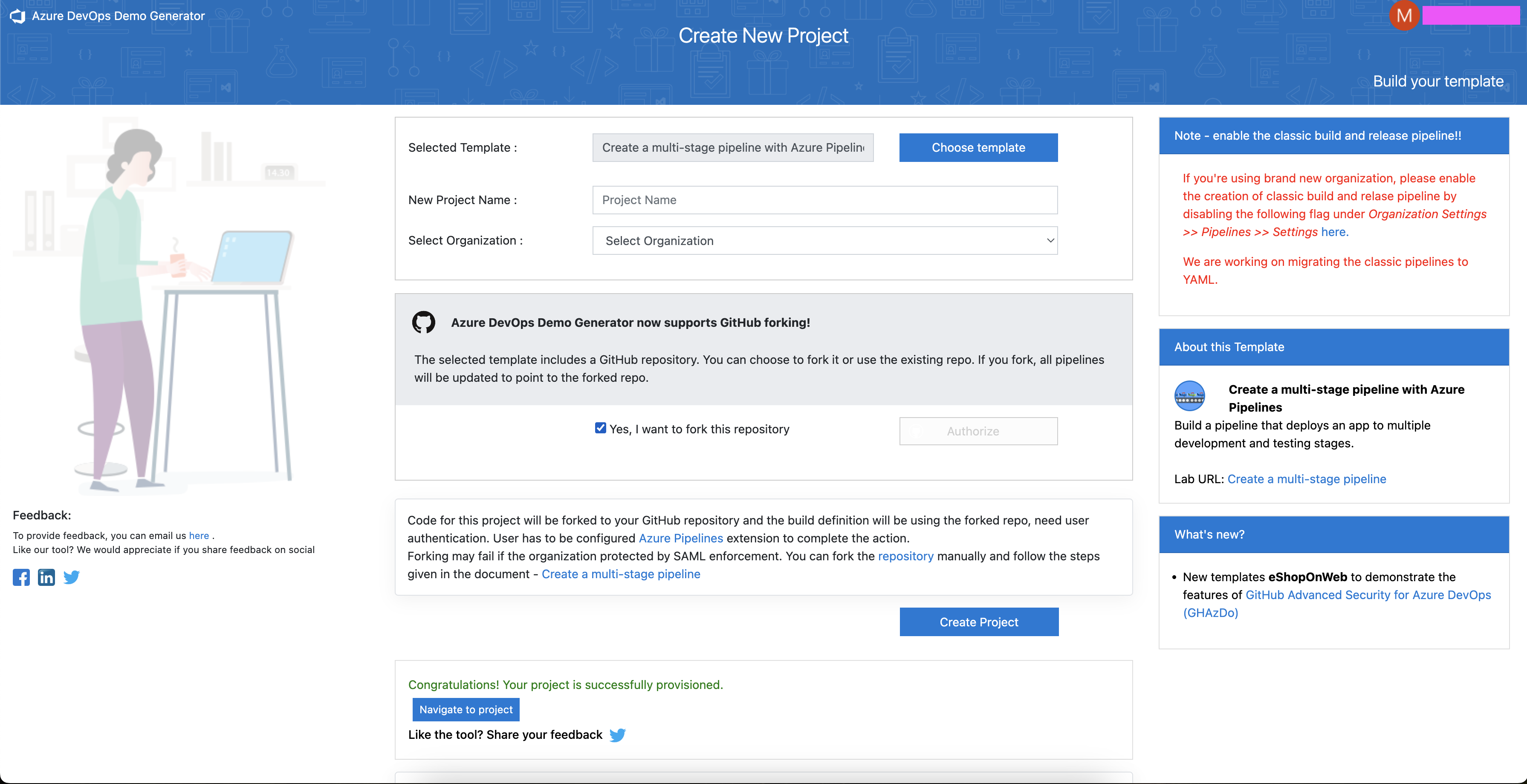 Template generator in 'Create a multistage pipeline by using Azure ... Template generator in 'Create a multistage pipeline by using Azure ...