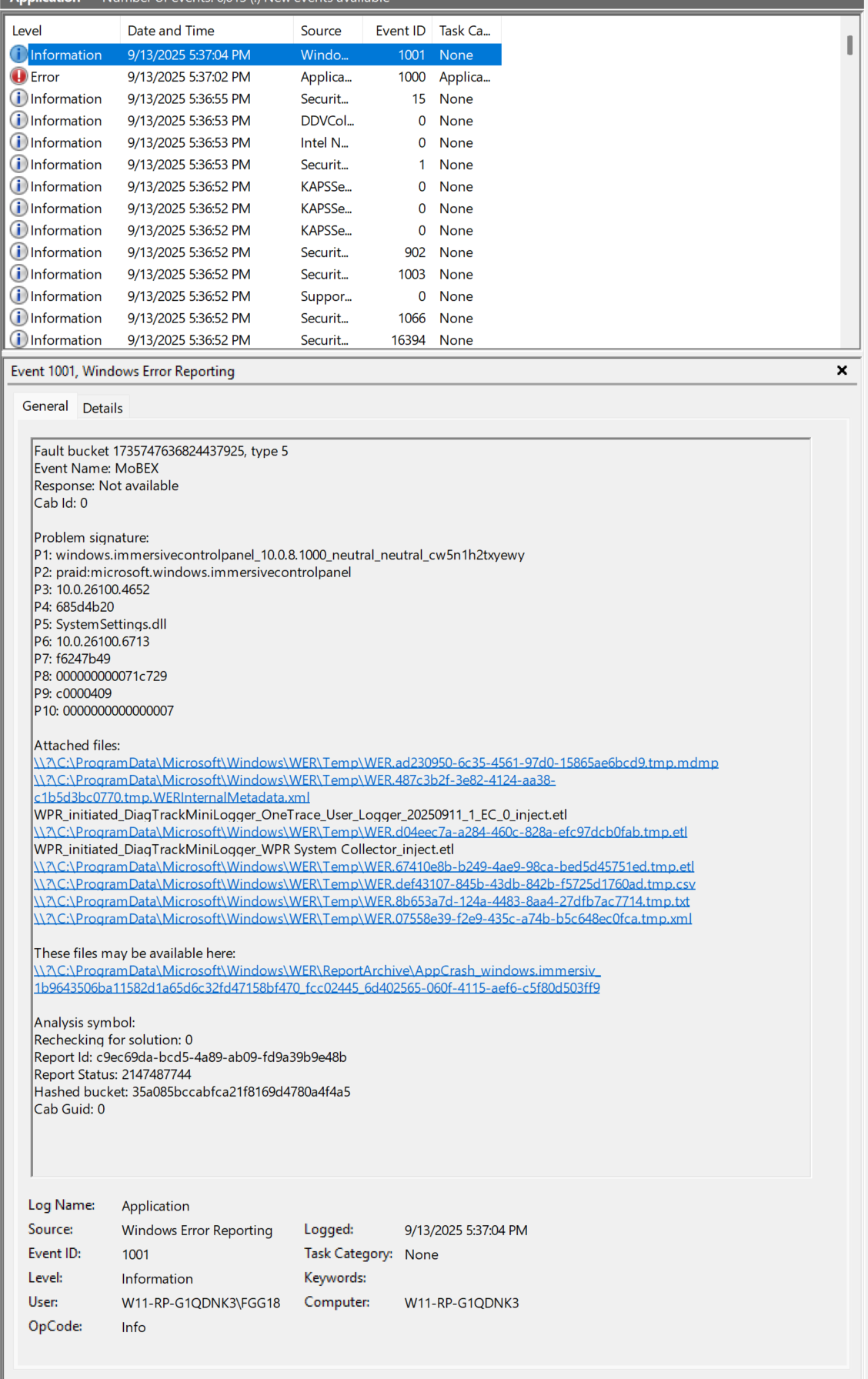 SOLVED Build 26200.6713 System Settings crashes when trying Properties > Details of local disk C ...