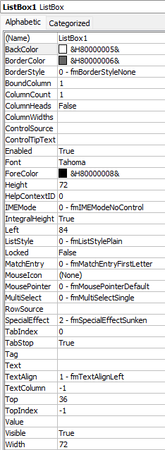 Setting Userform ListBox Headings - Microsoft Q&A