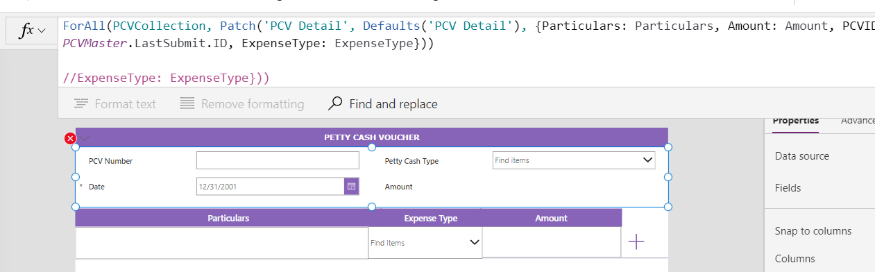 this type of the argument does not match the expected type record. found type table. - Microsoft Q&A