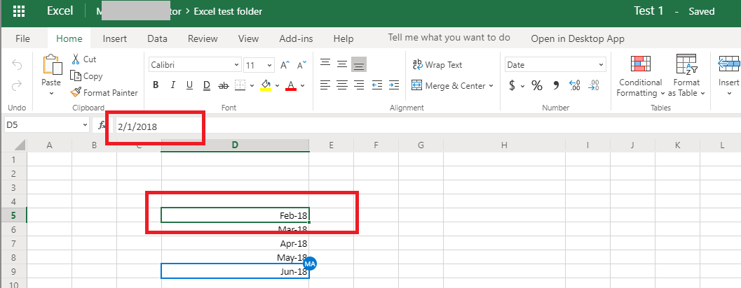Discrepancy between excel online and Desktop app - Microsoft Q&A