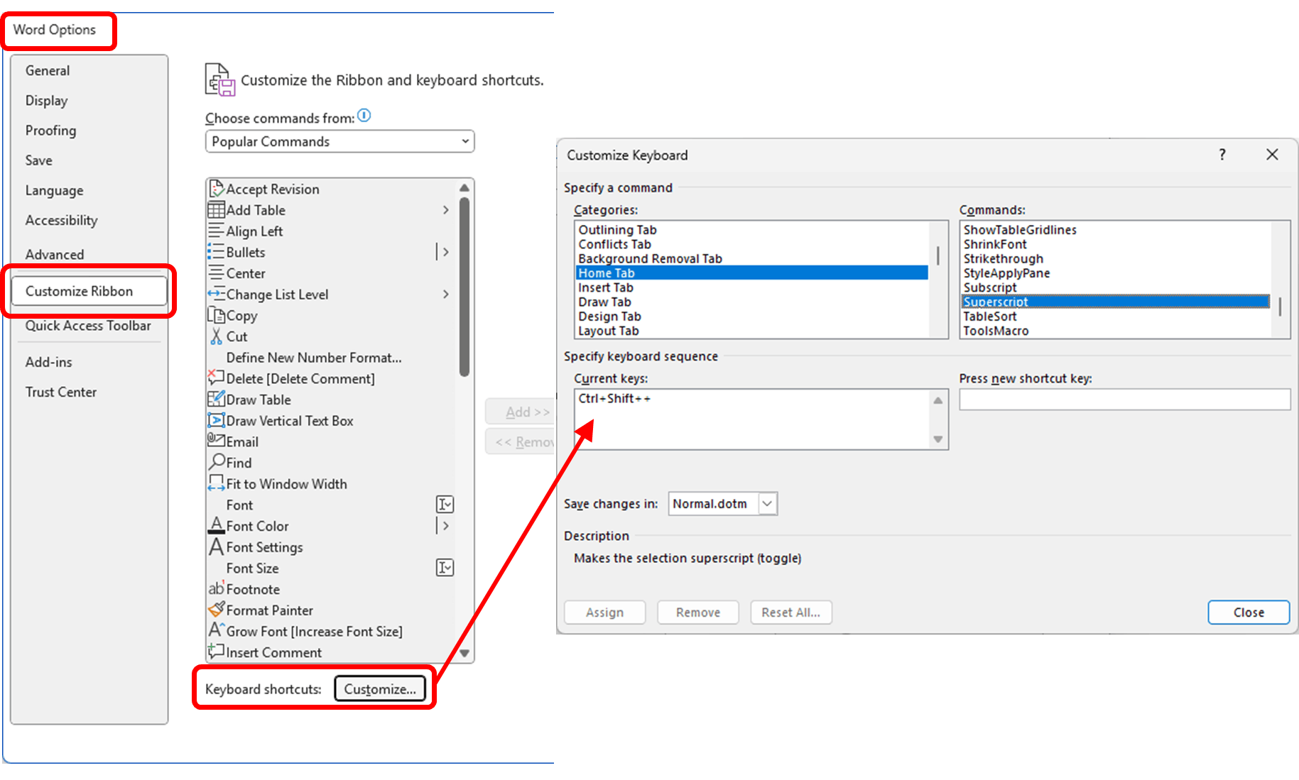 我的word和ppt或者wps都无法使用ctrl+shift+=快捷键来实现上标 - Microsoft Q&A