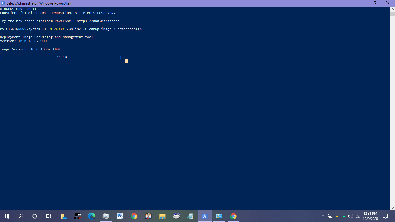Windows PowerShell stuck - Microsoft Q&A