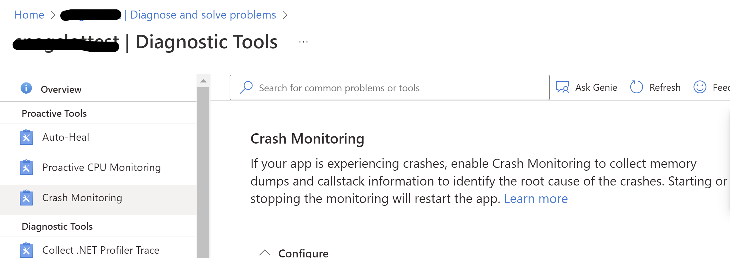 App Service keeps crashing/unresponsive (have large database ...