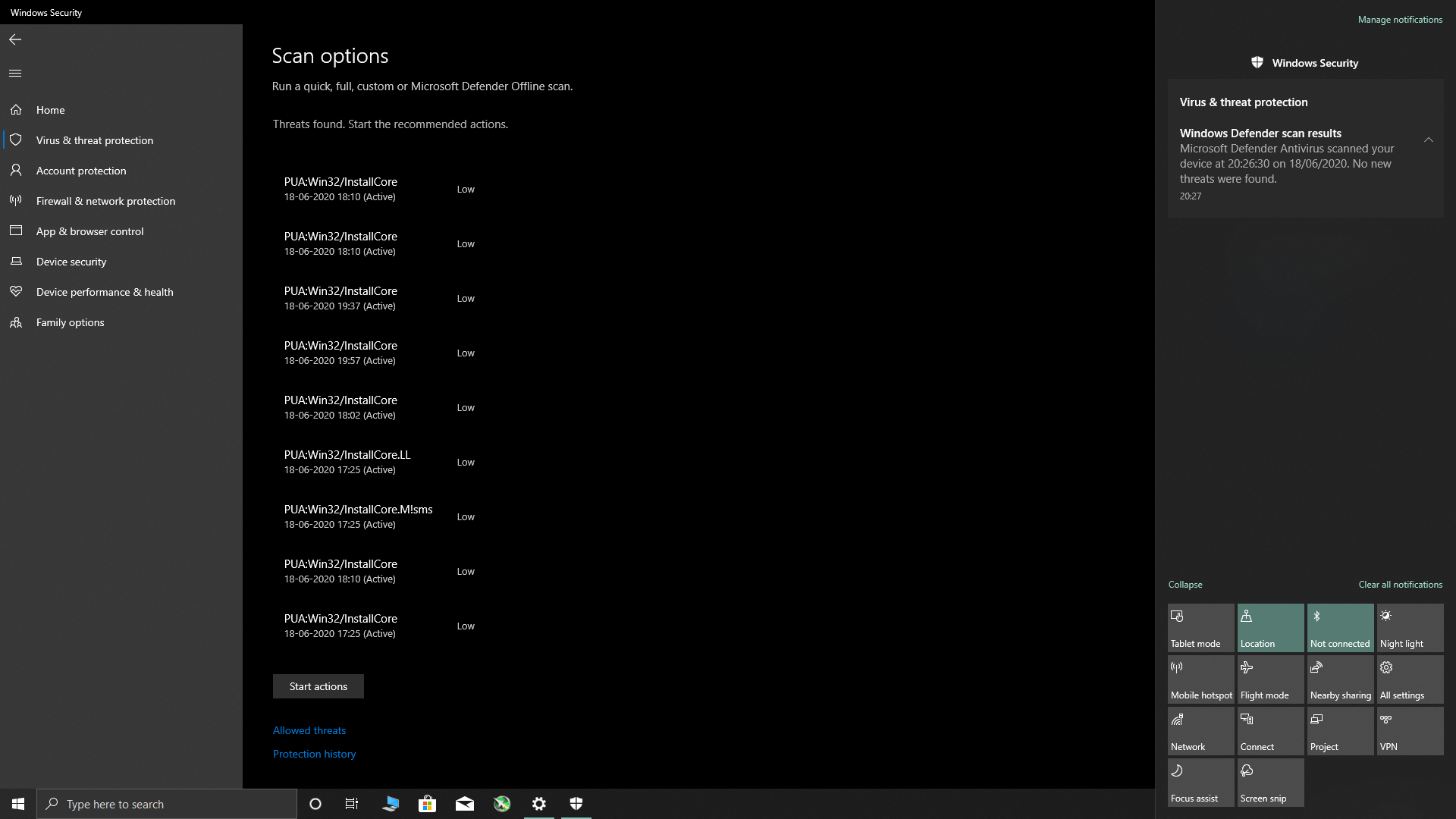 PUA-INSTALL CORE threat - Microsoft Q&A