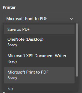 Edge - Can't get Yahoo emails print to pdf + download to downloads folder - Microsoft Q&A
