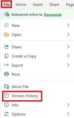 How can i make a word document go back to the original version when I ...