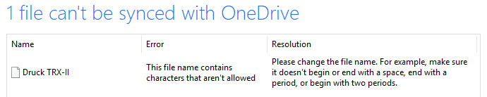 OneDrive error: This file name contains characters that aren't allowed ...