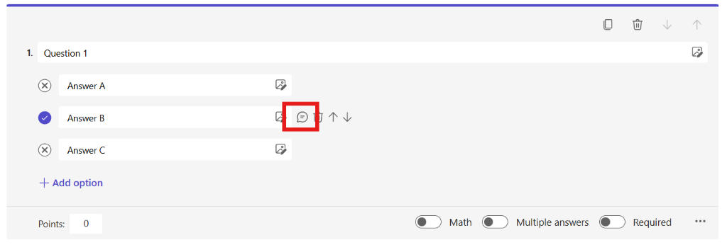 Microsoft Forms add an answer to a choice question - Microsoft Q&A