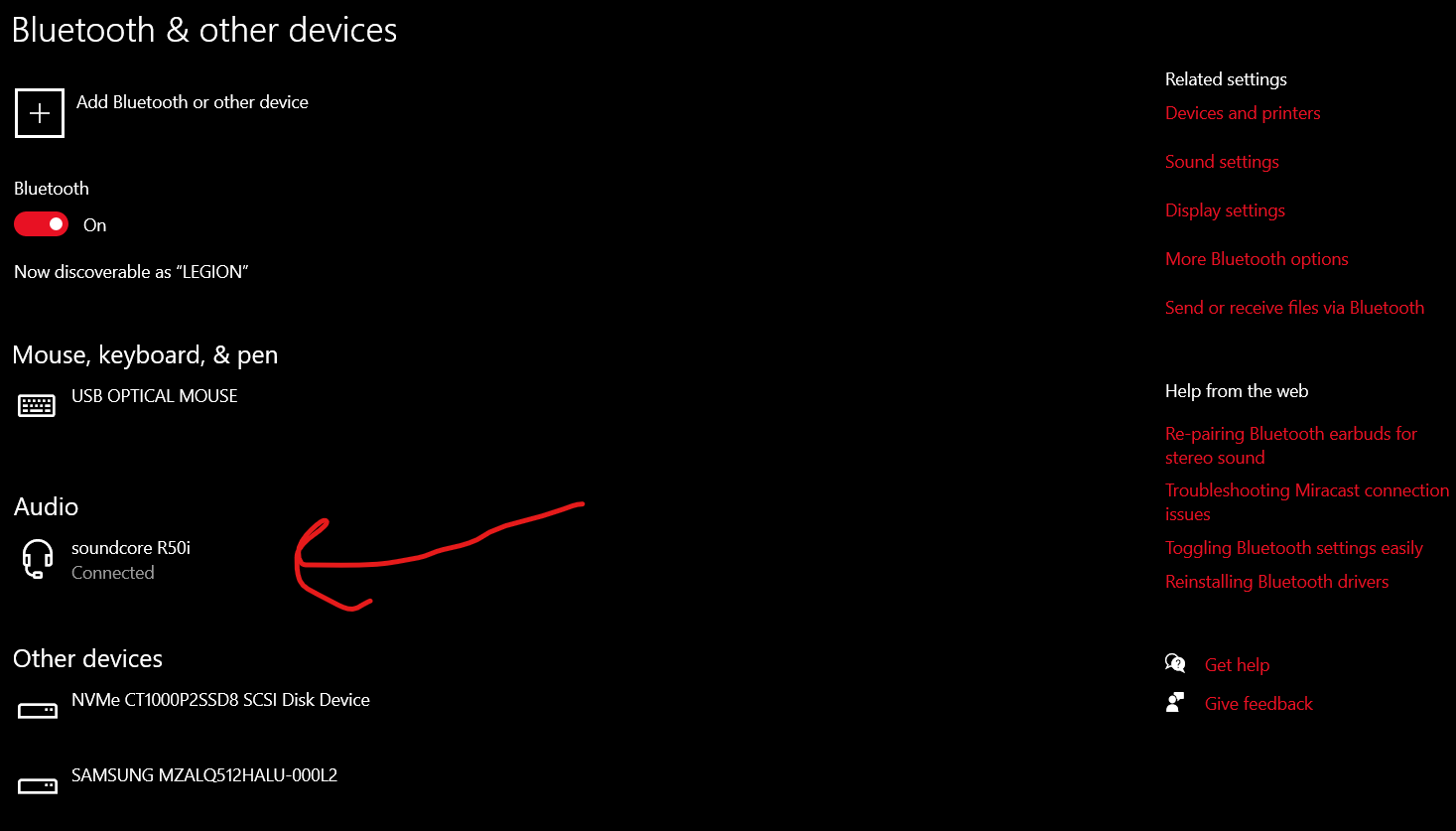 earbuds connected but no sound, and not added as a Playback device ...