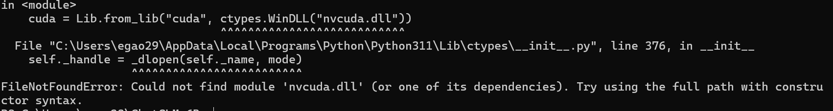 nvcuda.dll - Microsoft Q&A