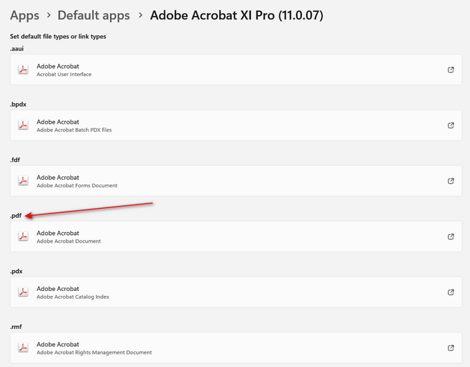 option to set default program for opening pdf files does not appear - Microsoft Q&A