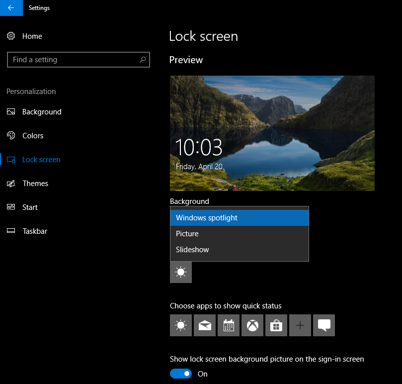 pre sign-in screens on windows 10 - Microsoft Q&A