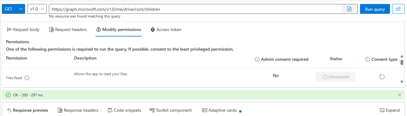 How can I troubleshoot issues connecting my "Powershell Onedrive Graph" API to Microsoft Graph ...