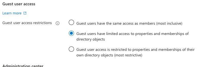 External Guest User Access for different Guest scenarios - Microsoft Q&A