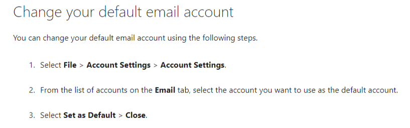 How to change sending mail account? - Microsoft Q&A