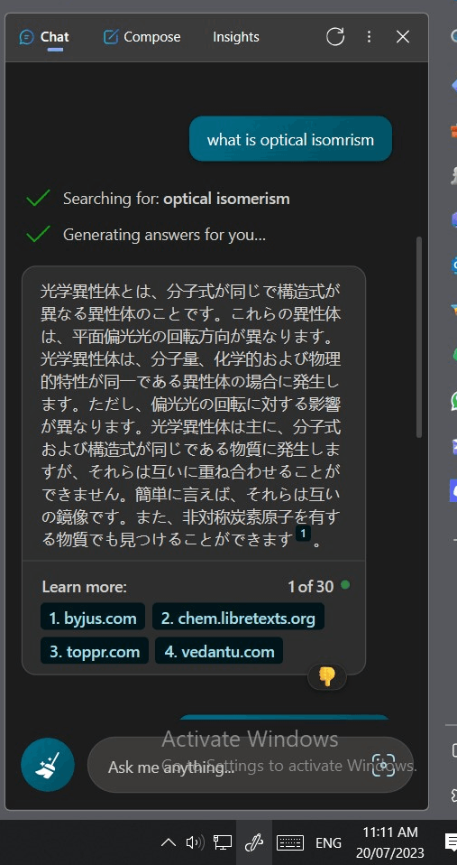 Why this bing result in chinese - Microsoft Q&A